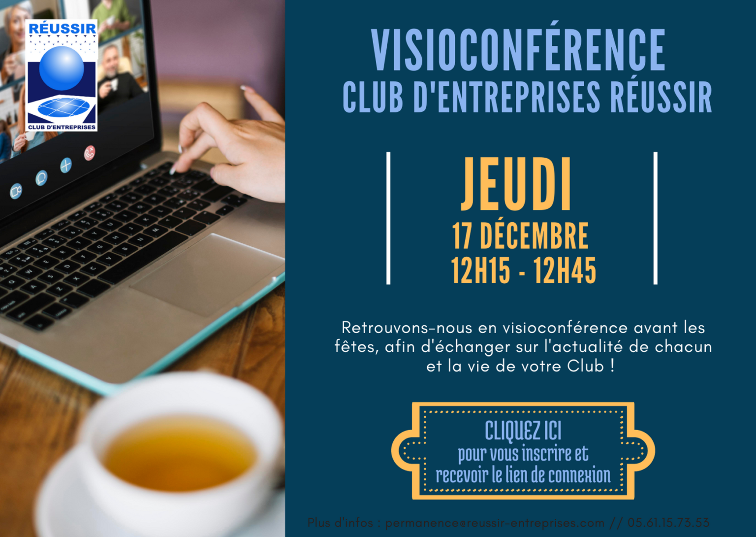 Visioconférence Club Réussir – Jeudi 17 Décembre – CLUB D'ENTREPRISES ...